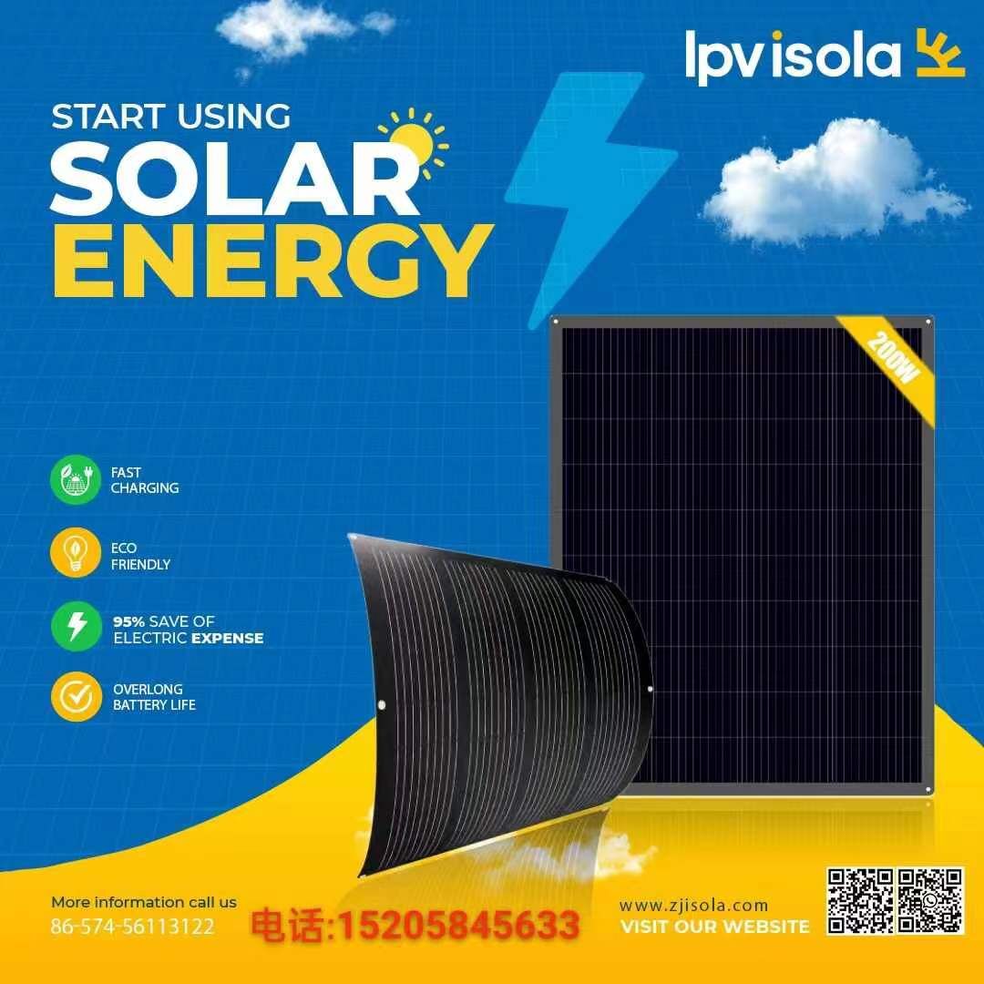 Factory Direct High Quality China Wholesale Ipvisola 200w/350w Flexible ...