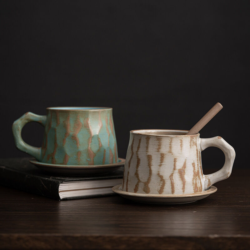 Creative Hexagonal Picnic Mug Crafted From Rough Pottery, A Touch Of ...