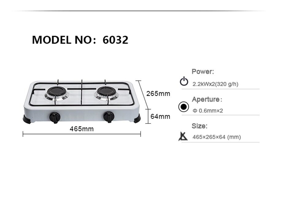 Portable Household Commercial Mini 2 Burners Table Top Portable Gas ...