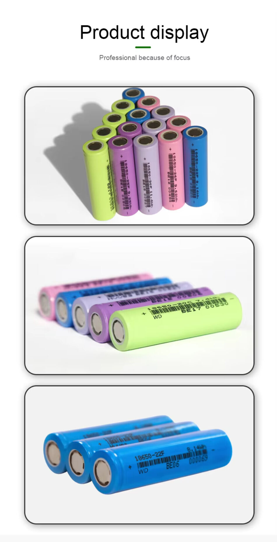 Factory Direct High Quality China Wholesale 18650 Cylindrical Lithium ...