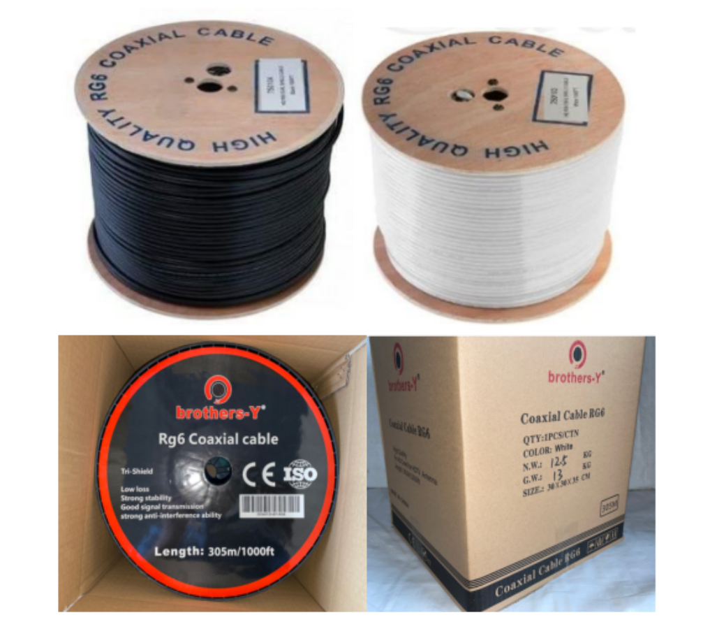 Brothers-y Rg6 Connector For Coaxial Cable 300m Rg6 Coaxial Cable Rg6 ...