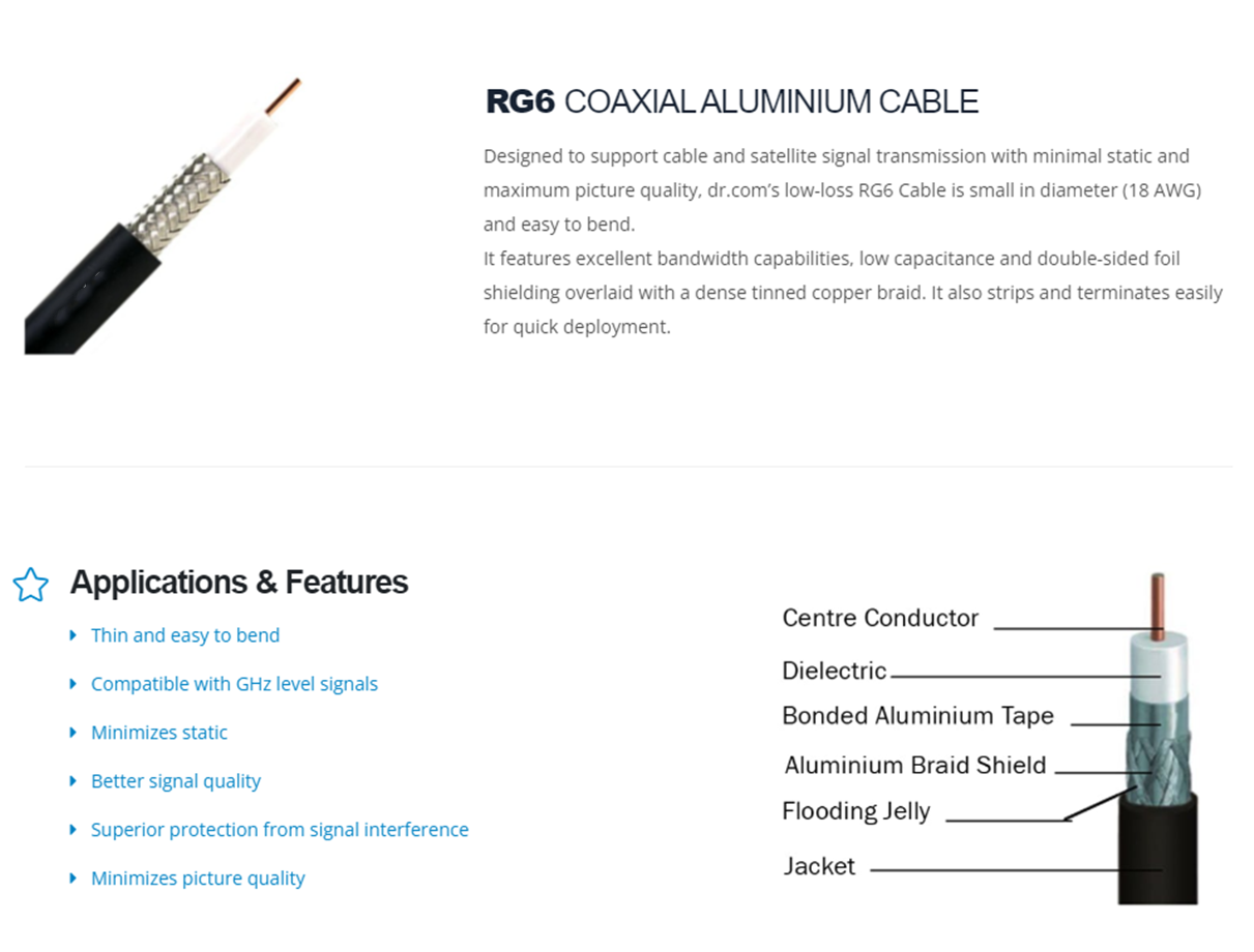 Brothers-y Rg6 Connector For Coaxial Cable 300m Rg6 Coaxial Cable Rg6 ...
