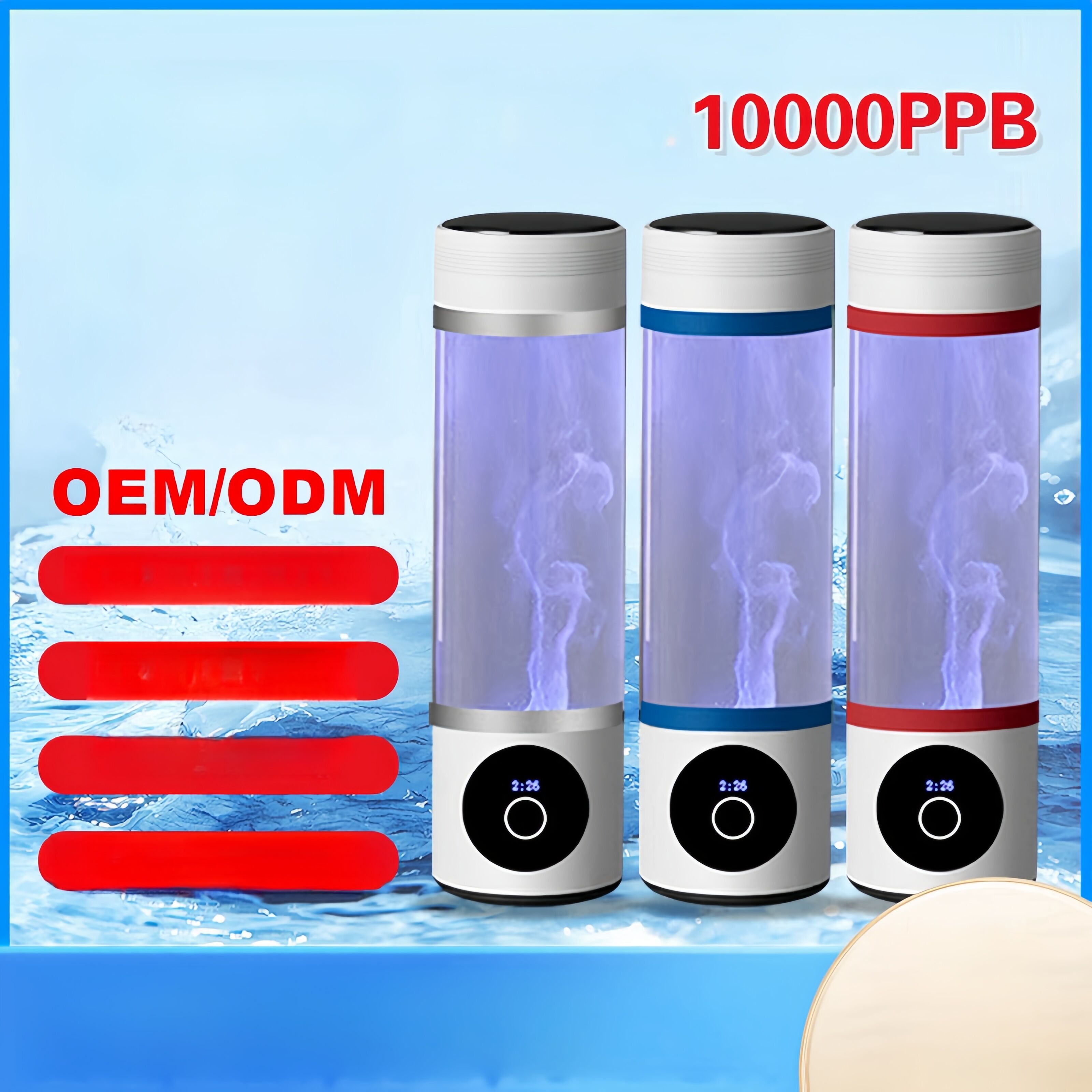 Portable Hydrogen-rich Water Cup H2 Rich Spe Pem Water Ionizer Bottle ...
