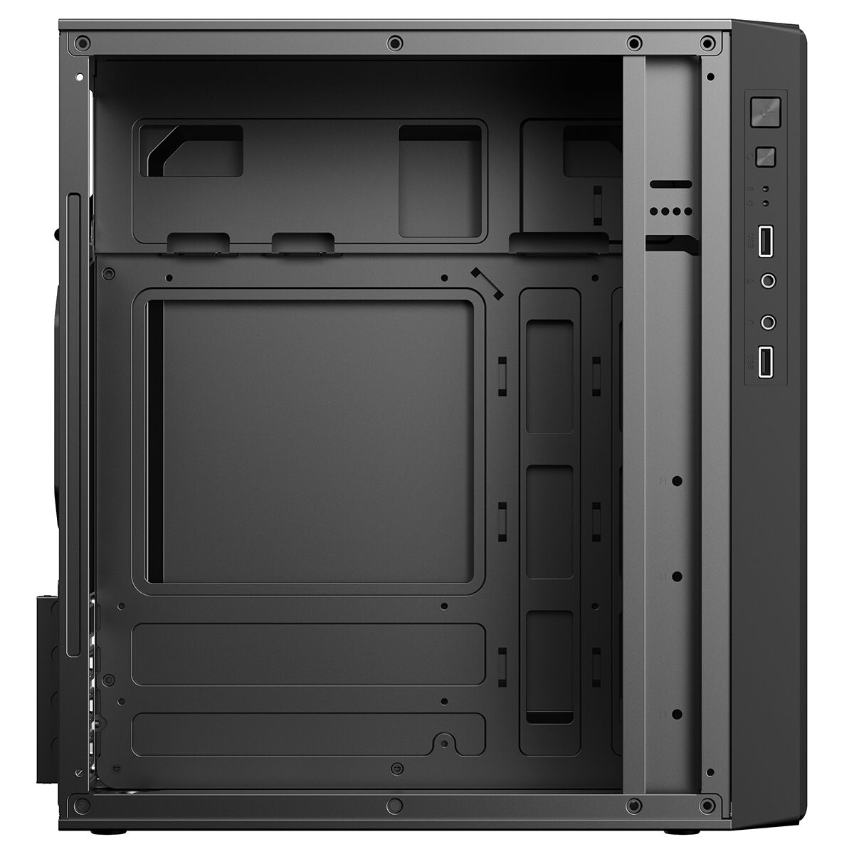 Ruix Halo Mid Tower Small Office Pc Tower Case Micro Atx Pc Case ...