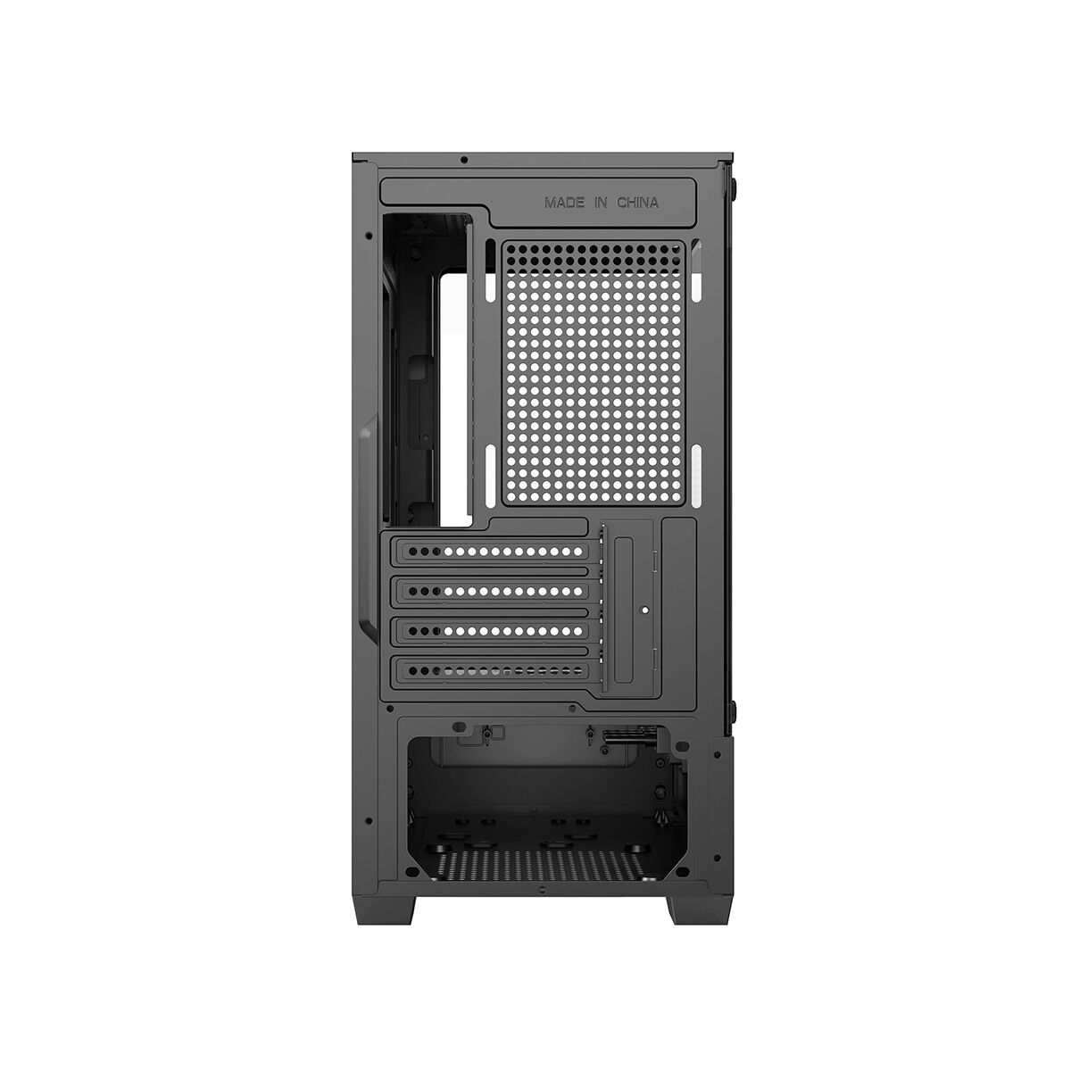 Ruix Venus Small Cute Clear Pc Case Display Micro Atx Black And White ...
