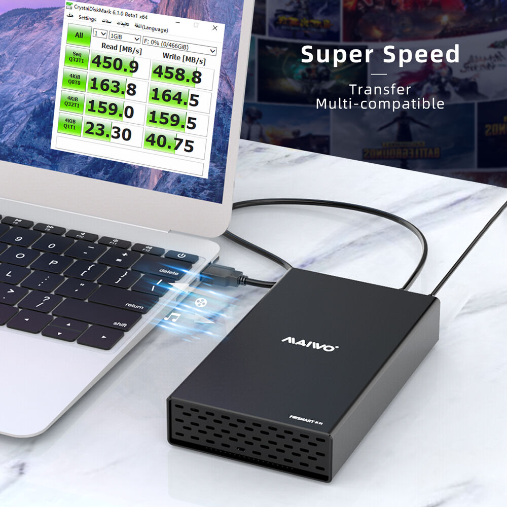 Maiwo K3527ch Type C Aluminum Enclosure For 2.5"/3.5" Sata Hdd/ssd 2.5 ...