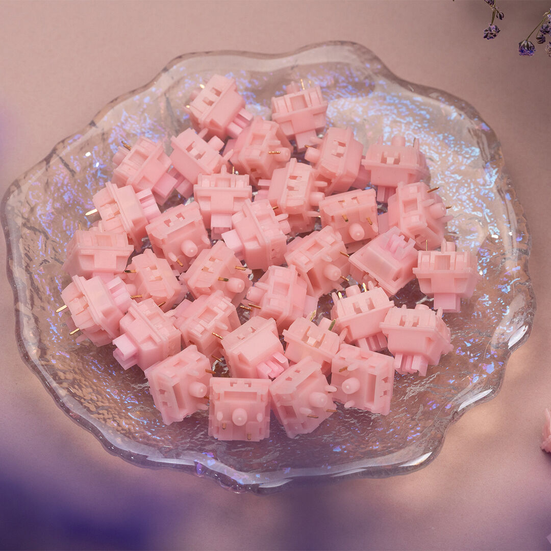 Ws Pearl Switch Linear Pa Keyboard Switches Factory Lubed Pom Stem ...