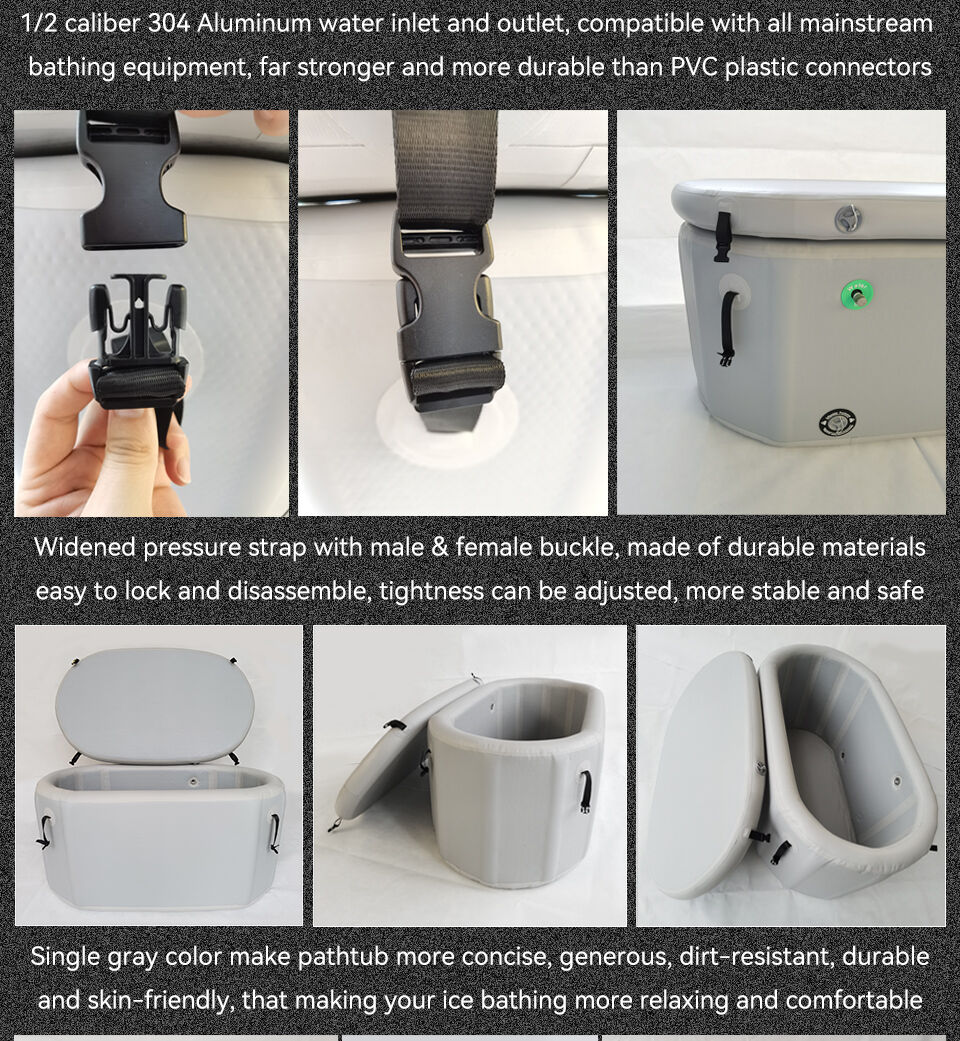 Hi-q Hot Sale Cold Plunge Barrel Inflatable Ice Bath Tubs Portable ...