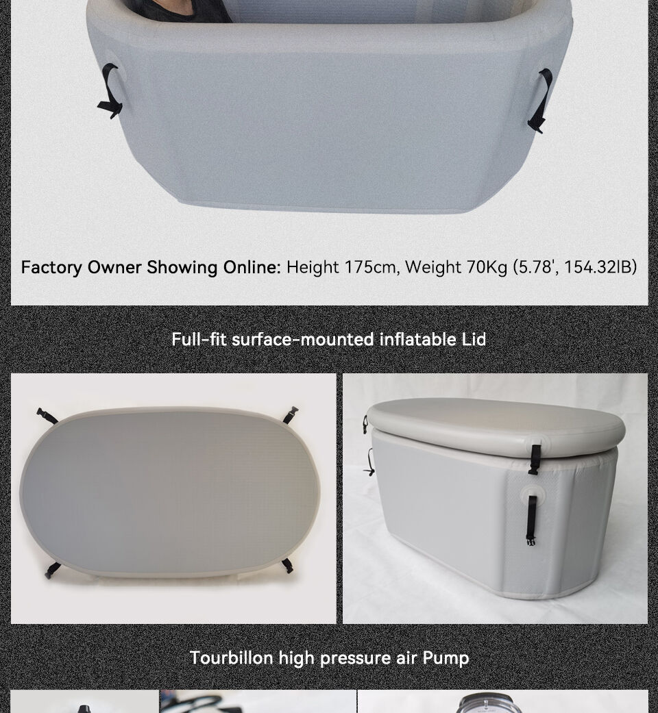Hi-q Hot Sale Cold Plunge Barrel Inflatable Ice Bath Tubs Portable ...