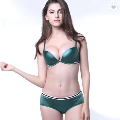 Buy China Wholesale Hot Wonderful Sexy Green Push Up Slim Girl Woman Bra Panty Set Underwear Bra 1.5 Globalsources