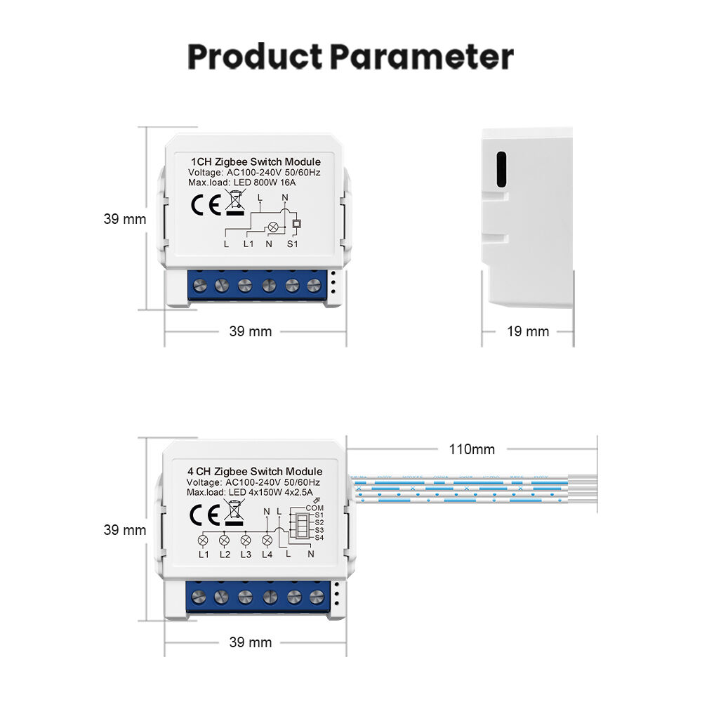 Avatto 1/2/3/4 Gang Tuya Wifi Zigbee Smart Light Wireless Remote ...