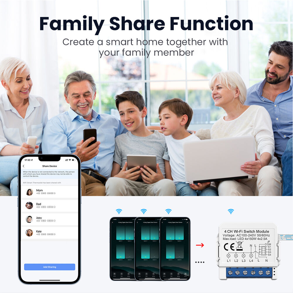 Avatto 1/2/3/4 Gang Tuya Wifi Zigbee Smart Light Wireless Remote ...