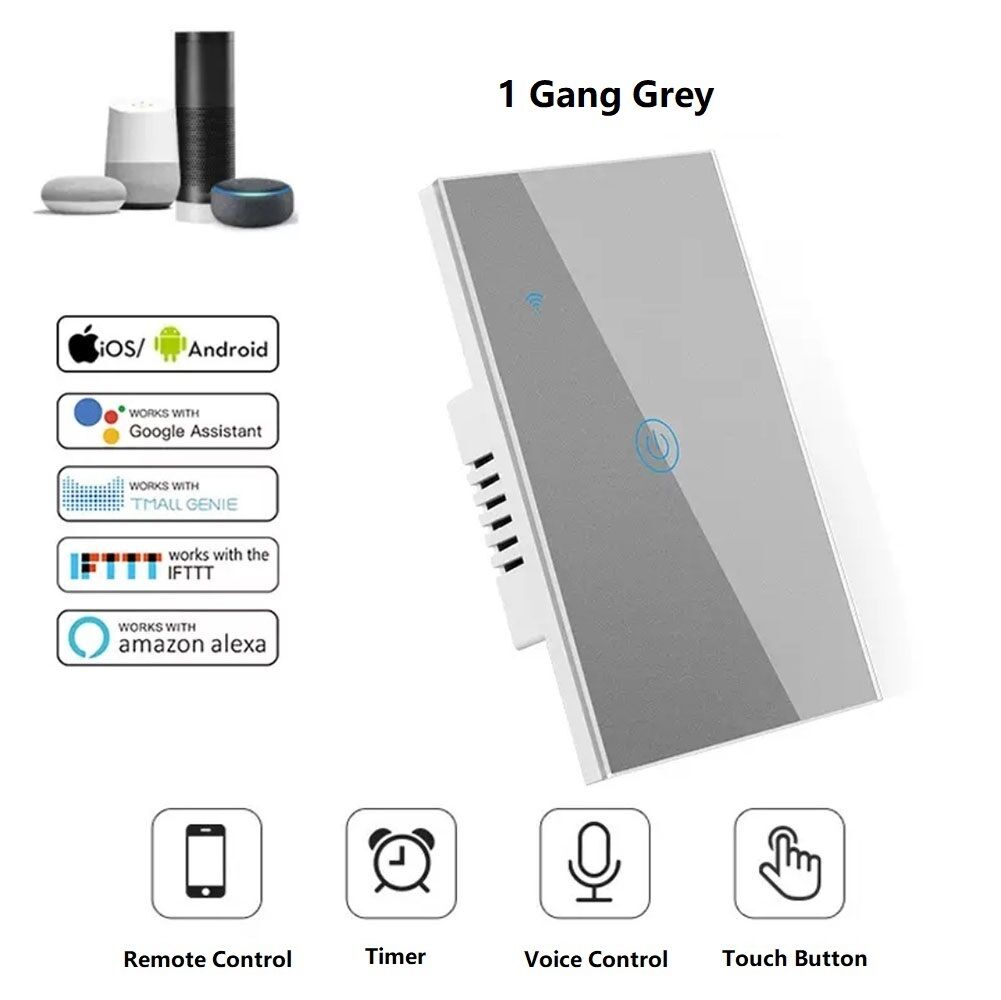 Oem Tuya Smart Wifi+rf Touch Screen Wall Switches For Lighting, 1,2,34 ...