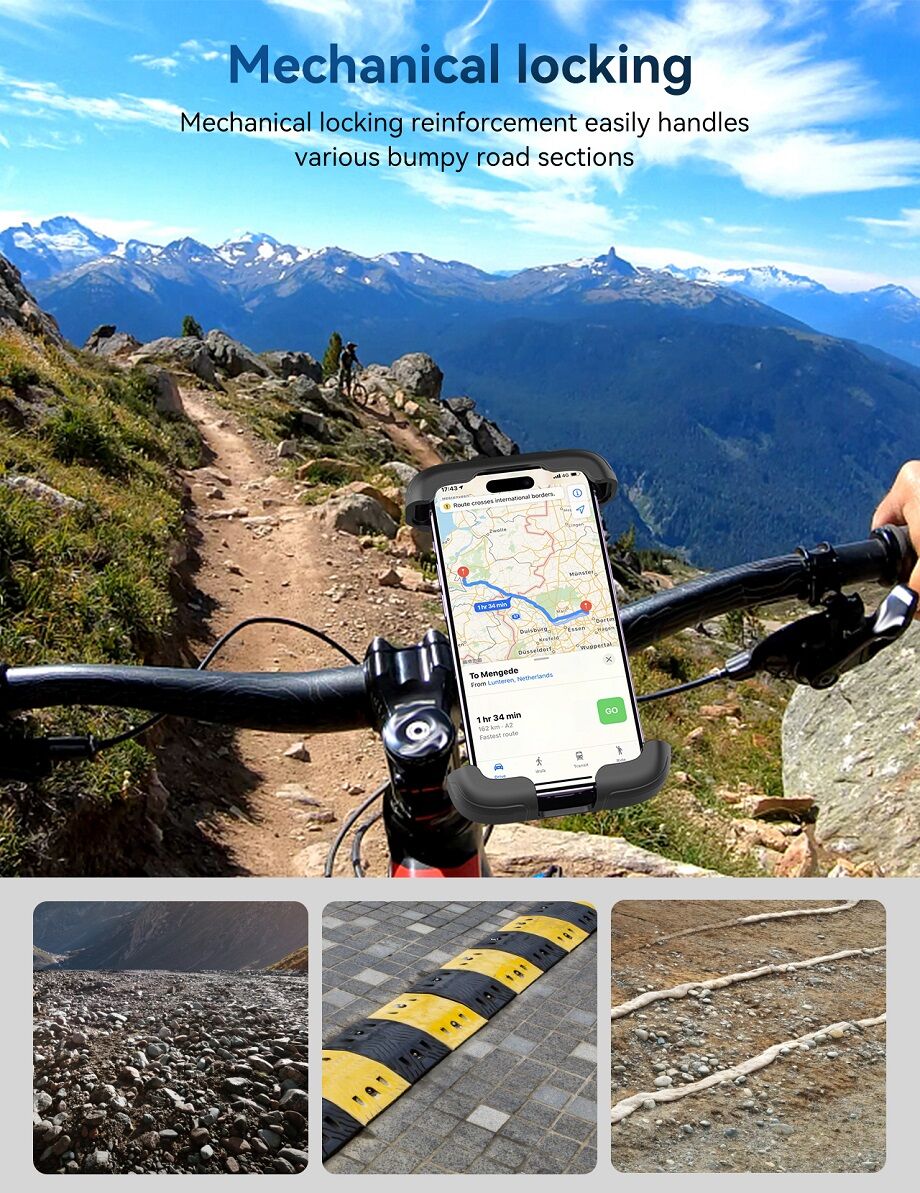 Factory Direct Price For The Upgraded Knob Bike Phone Holder. Secure ...