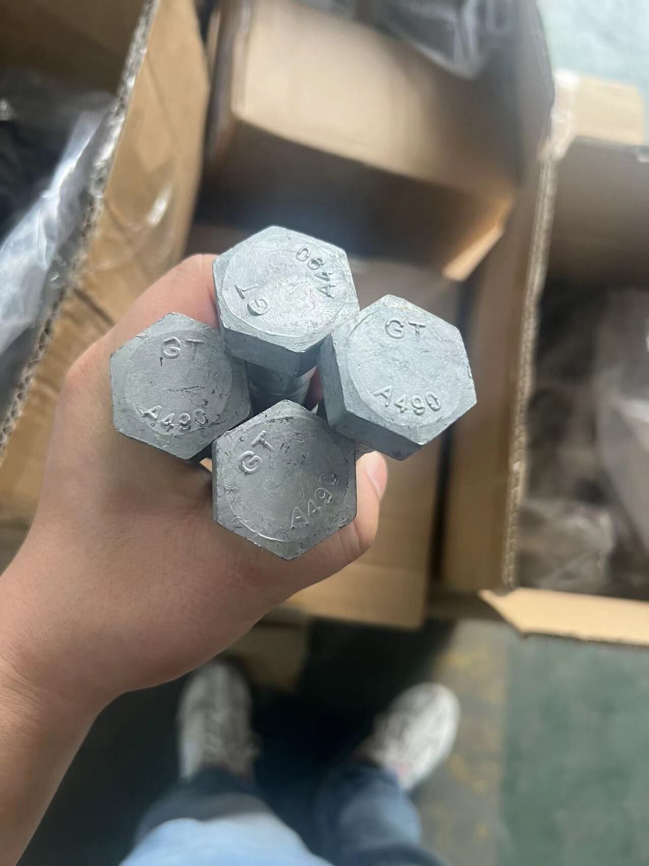 High Tensile Astm B18.2.6 Heavy Hex Structural Bolts A490 1/2 Unc Hvy ...