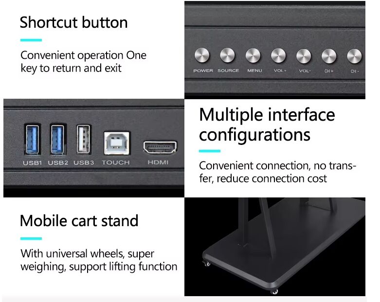 75/86/98 Inch Interactive Board For Education Interactive Flat Panel ...