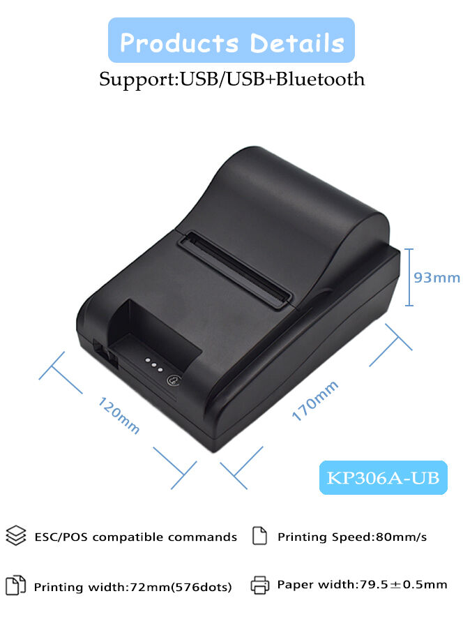 3 Inch Usb Bluetooth Connection Pos Desktop Cheap 80mm Direct Thermal ...