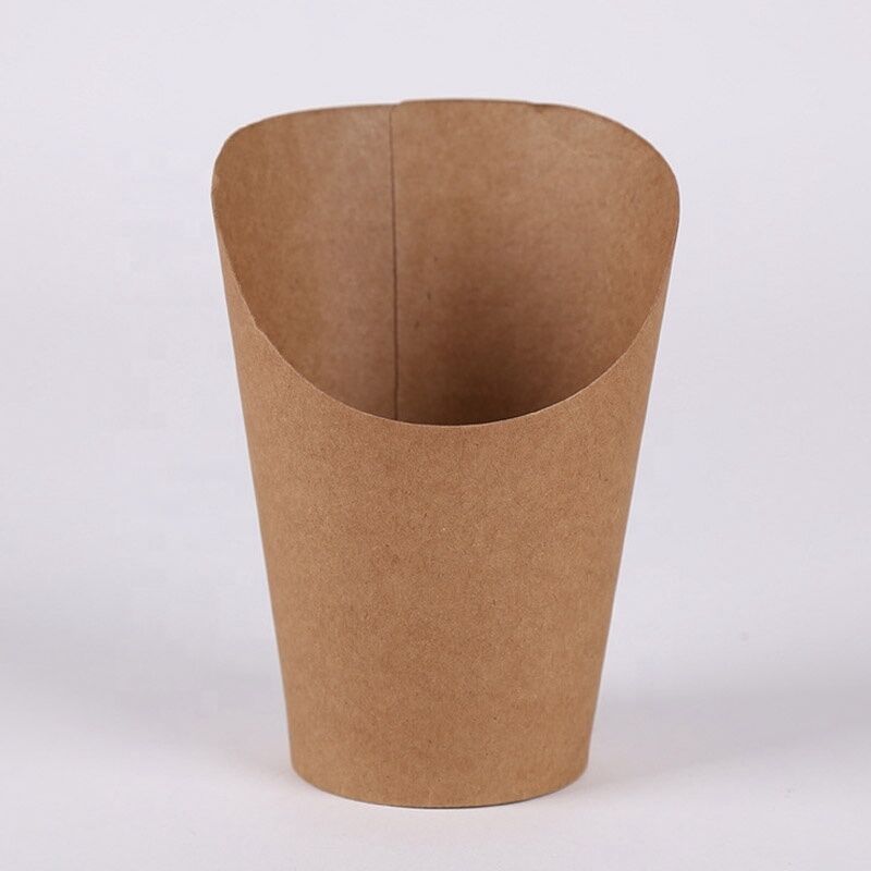 Take Away French Fry Cups Chip Cup Kraft Paper Chip Cup - China ...