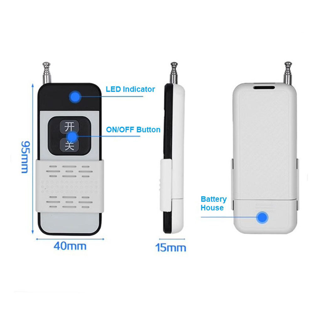 1000m Universal Rf Industrial Remote Control 2 Buttons 433mhz Water ...