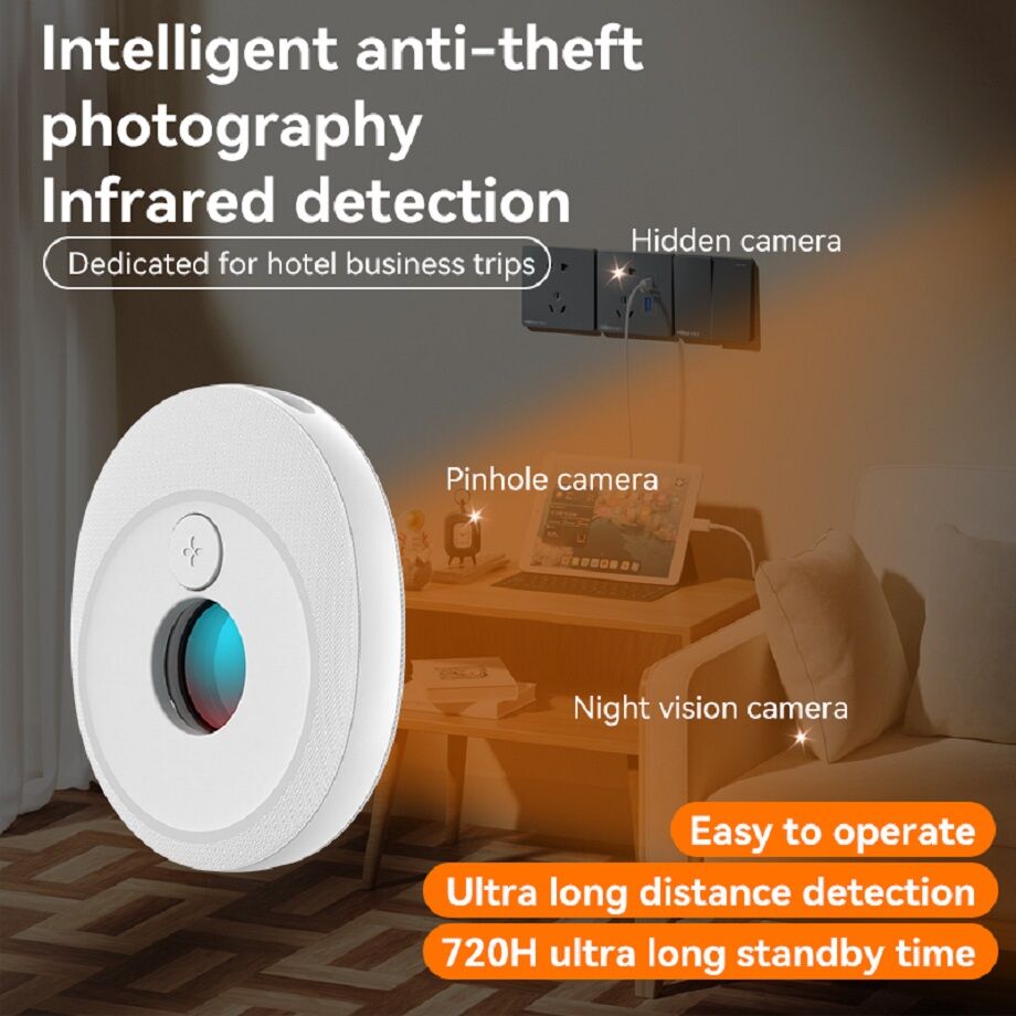 Factory Price Hot Sale Customizable White Black Camera Peep Detector ...