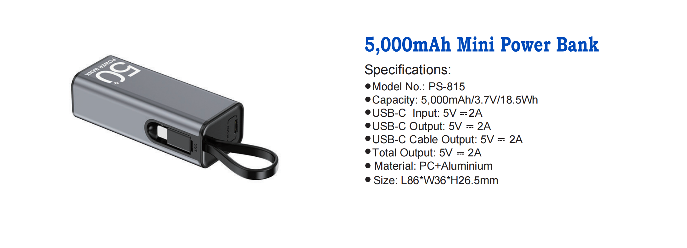 Bulk Buy China Wholesale New All-in-one Power Banks 5000mah Portable ...