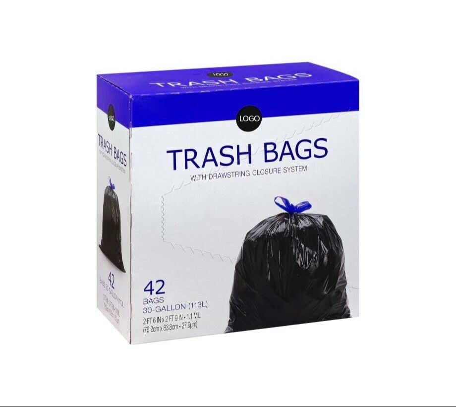 Wholesale Plastic Drawstring Bag Green Black Clear Garbage Bag On Rolls ...