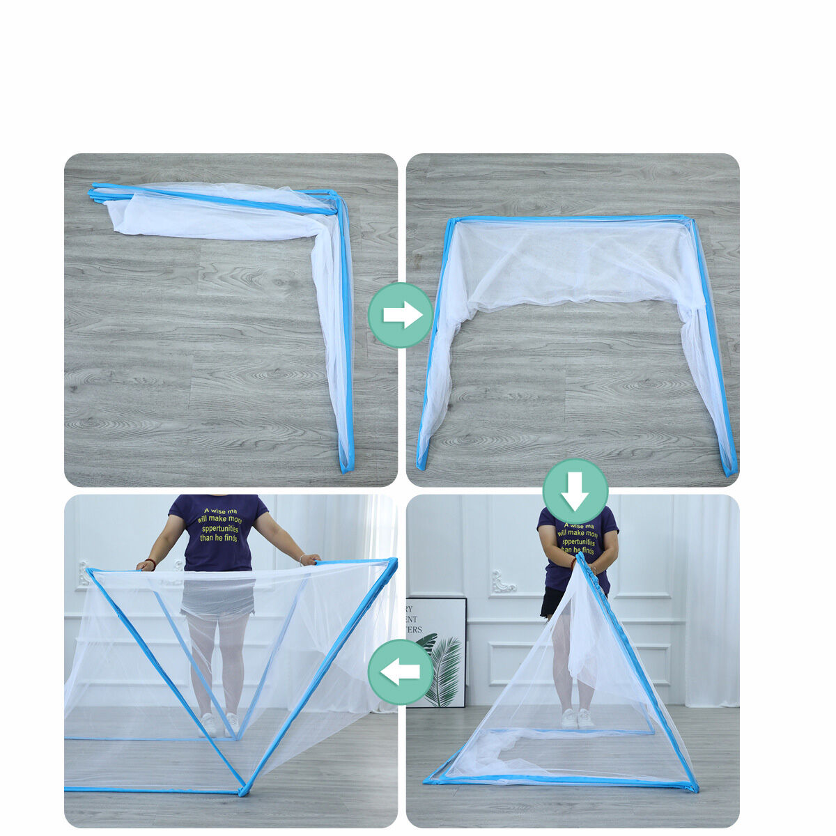 Rhs-msq4 Large-size Foldable Mosquito Net Portable Foldable Unisex Crib ...