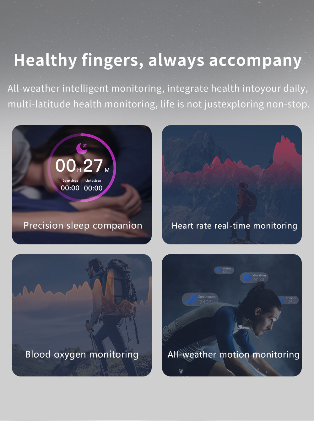 Smart Ring Factory Oem Health Temperature Blood Pressure Sleep Fitness ...