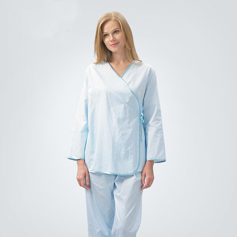 Reinforced Surgical Gown White Nurse Uniform Patient Gowns Cotton ...