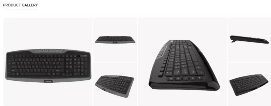Ax2920 2.4ghz Wireless Multimedia Keyboard With 13 Keys, Full Size ...
