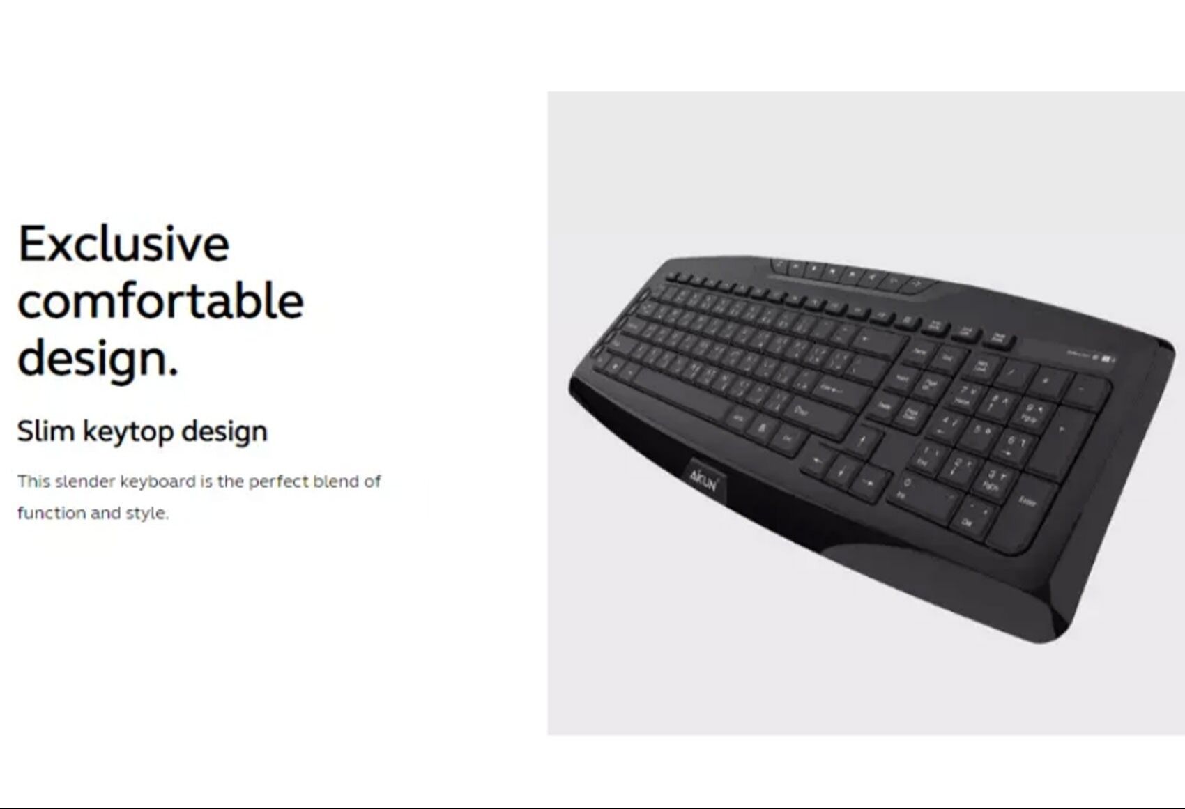 Ax2920 2.4ghz Wireless Multimedia Keyboard With 13 Keys, Full Size ...