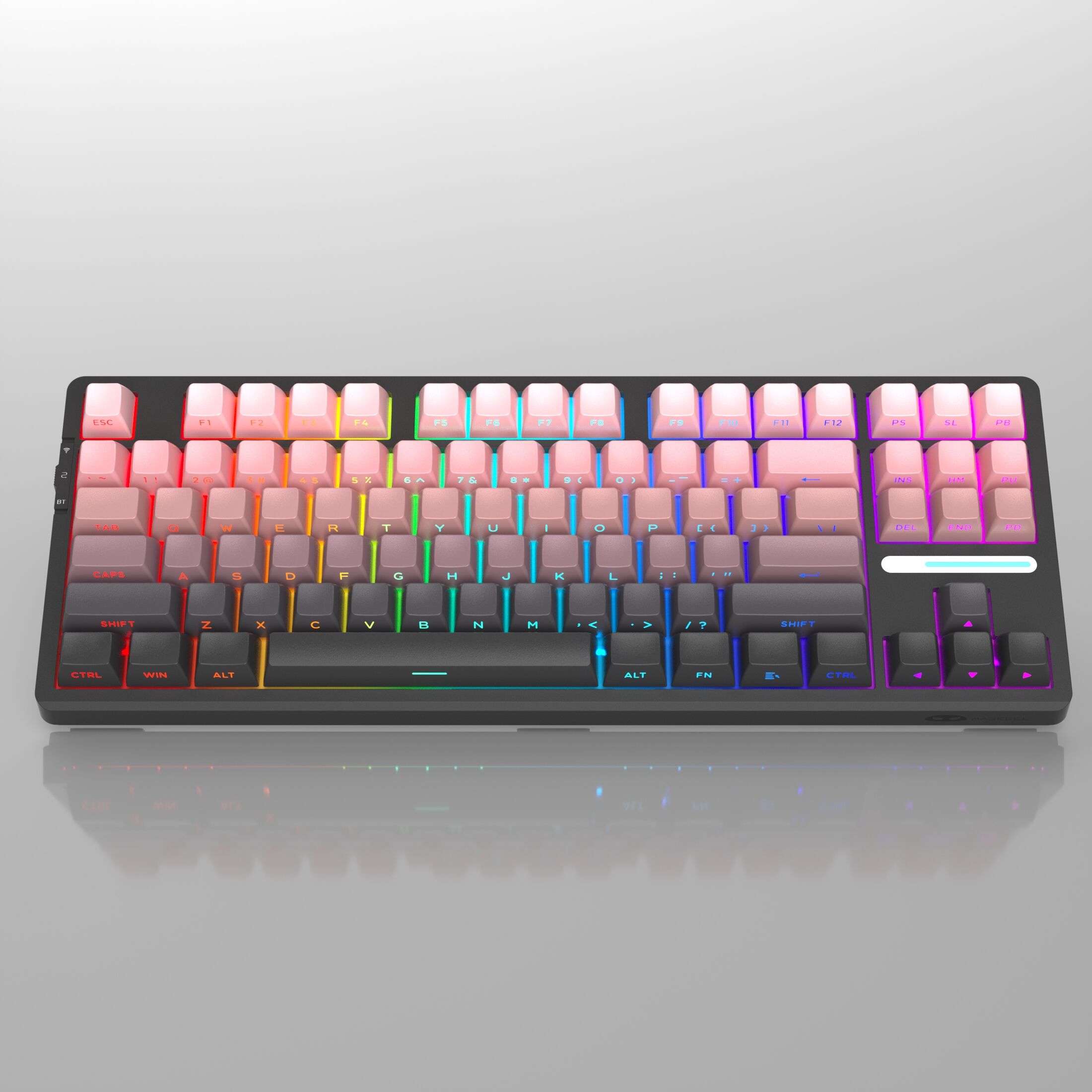Magegee Light87 Tri-mode Mechanical Keyboard Rgb Light Side Engraved ...