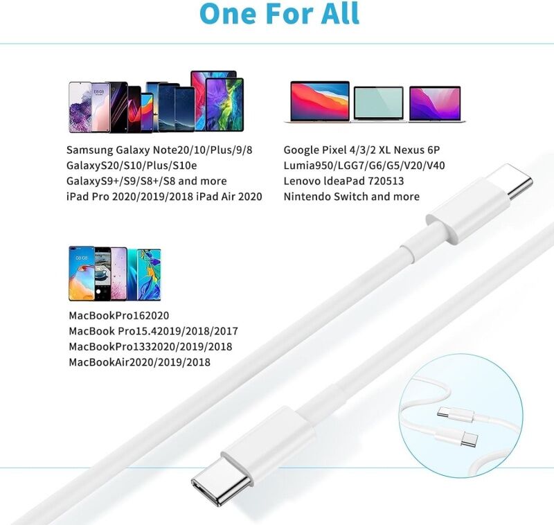 60w Usb C To Usb C Cable,multi Usb Charging Cable Output Cable Quick ...