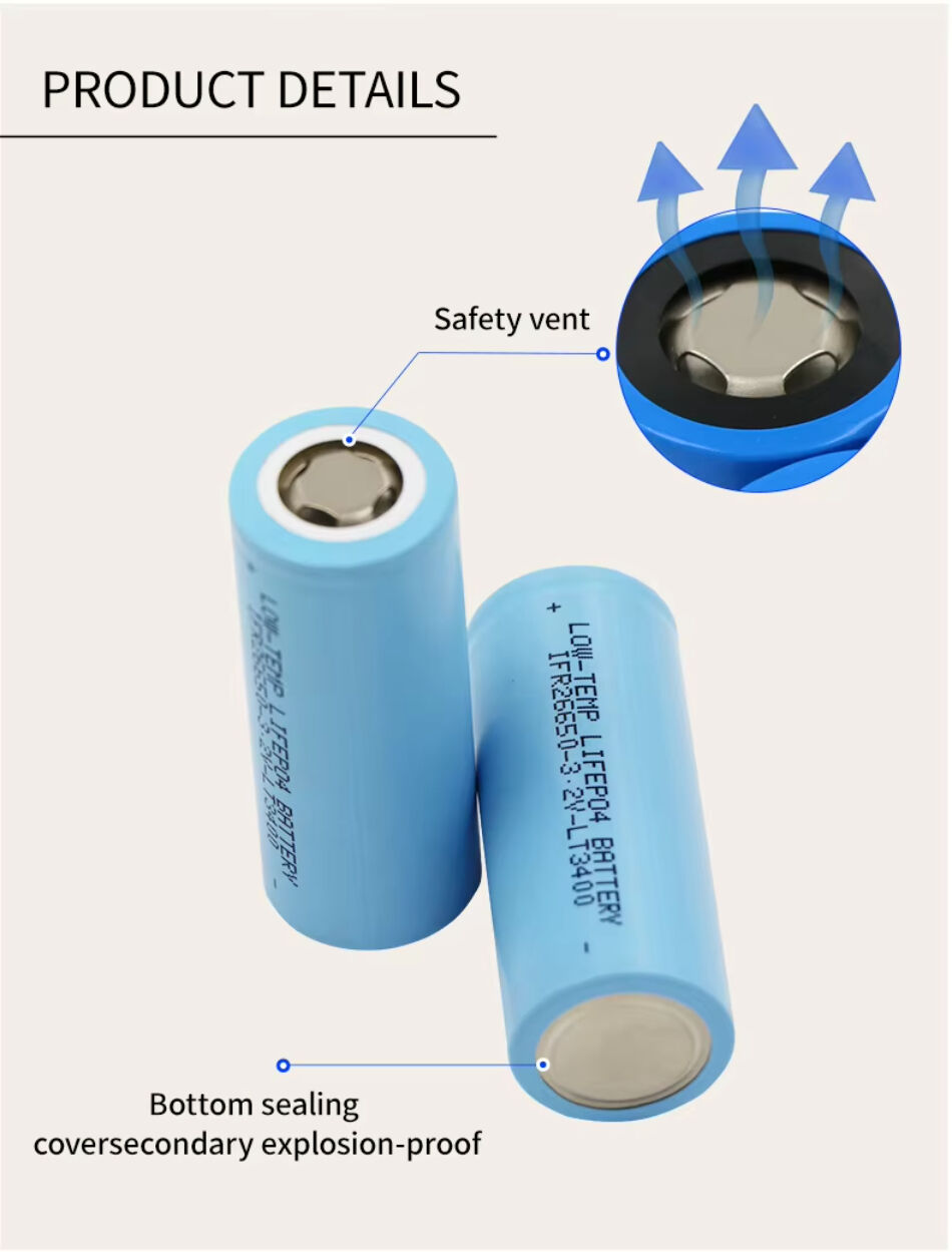 Rechargeable Lifepo4 Battery 3.2v3400amh 5000mah 26650 Battery Cell ...