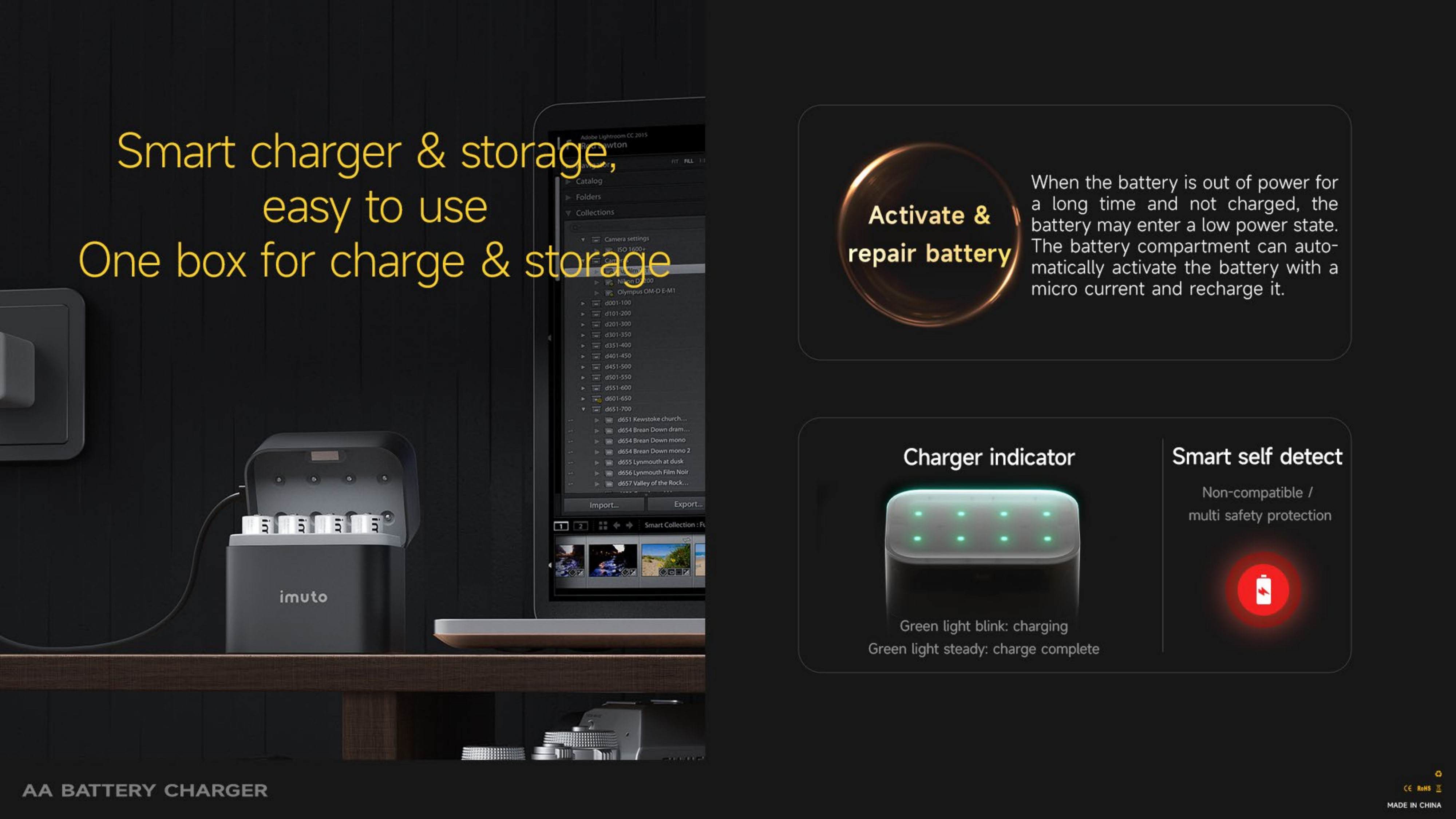 New Energy Aa Battery And Smart Charger& Storage - Buy China Wholesale ...