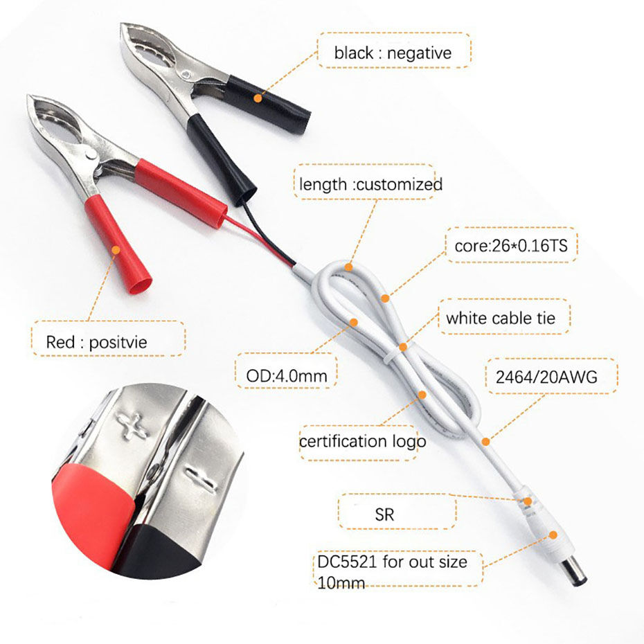 Alligator Clip Cable Alligator Clip Dc Power Cable - Expore China ...