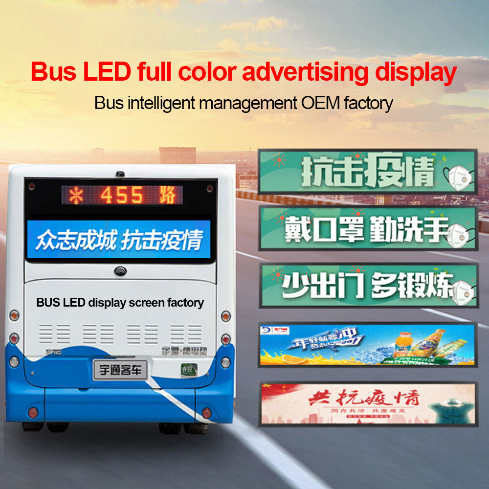 Customized Color And Dimension Bus Station Broadcaster Led Digital ...