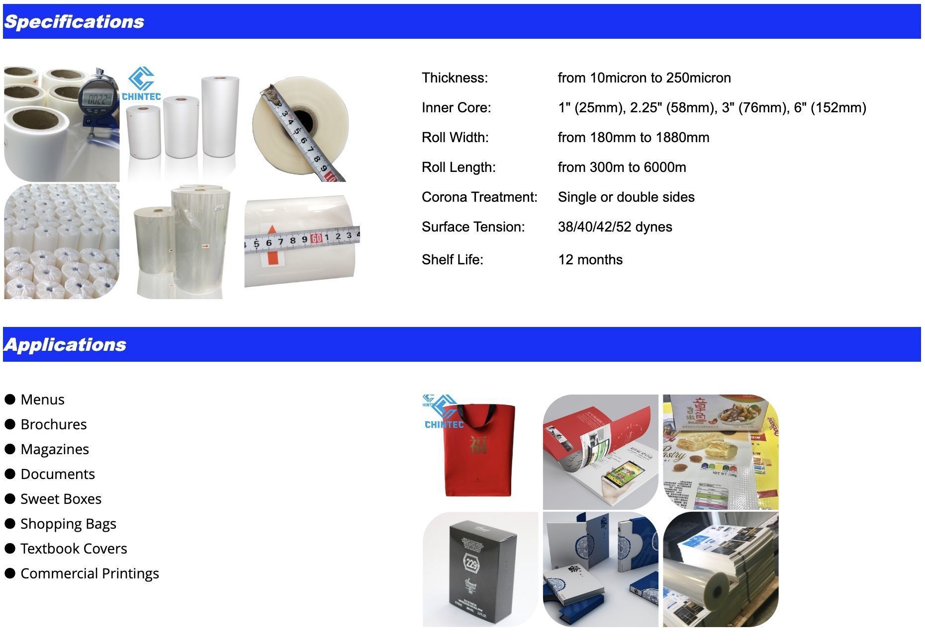 Buy China Wholesale Transparent Bopp Bopet Laminating Plastic Roll ...