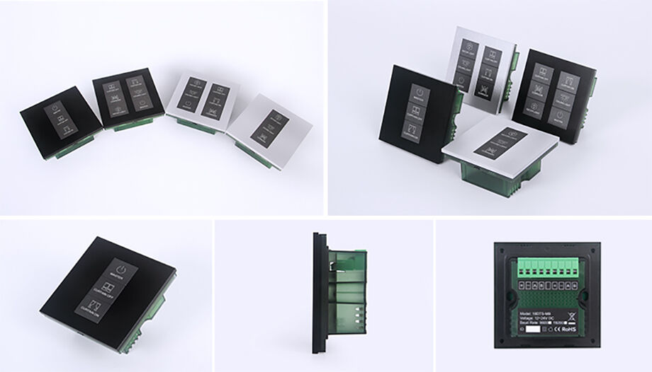Customized 18p Rs485 Black Silver Aluminium Panel Push Button Zinc ...