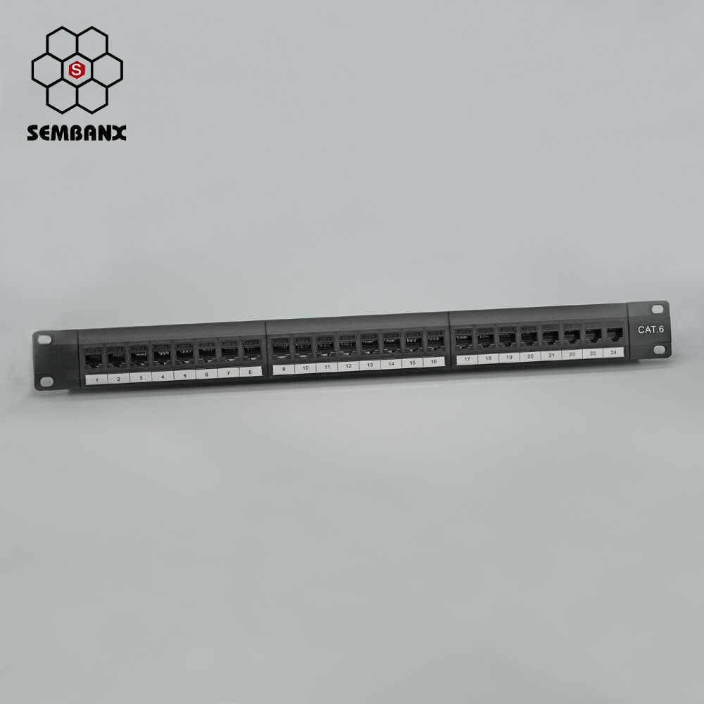 Manufacturer Factory Price Cat6 Cat6a Patch Panel 12 Port 24 Port Good ...