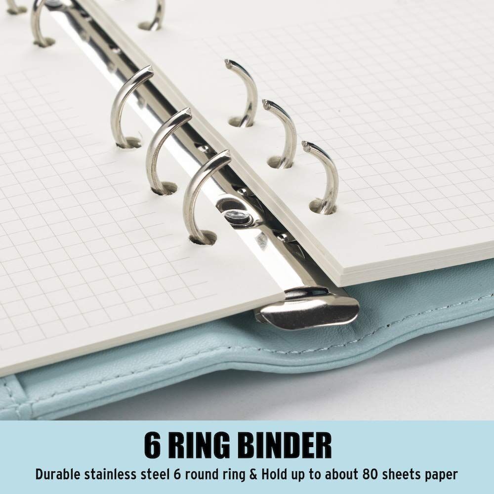 Wholesales Dividers 3 Ring Notebook High Quality A5 Leather Binder With ...