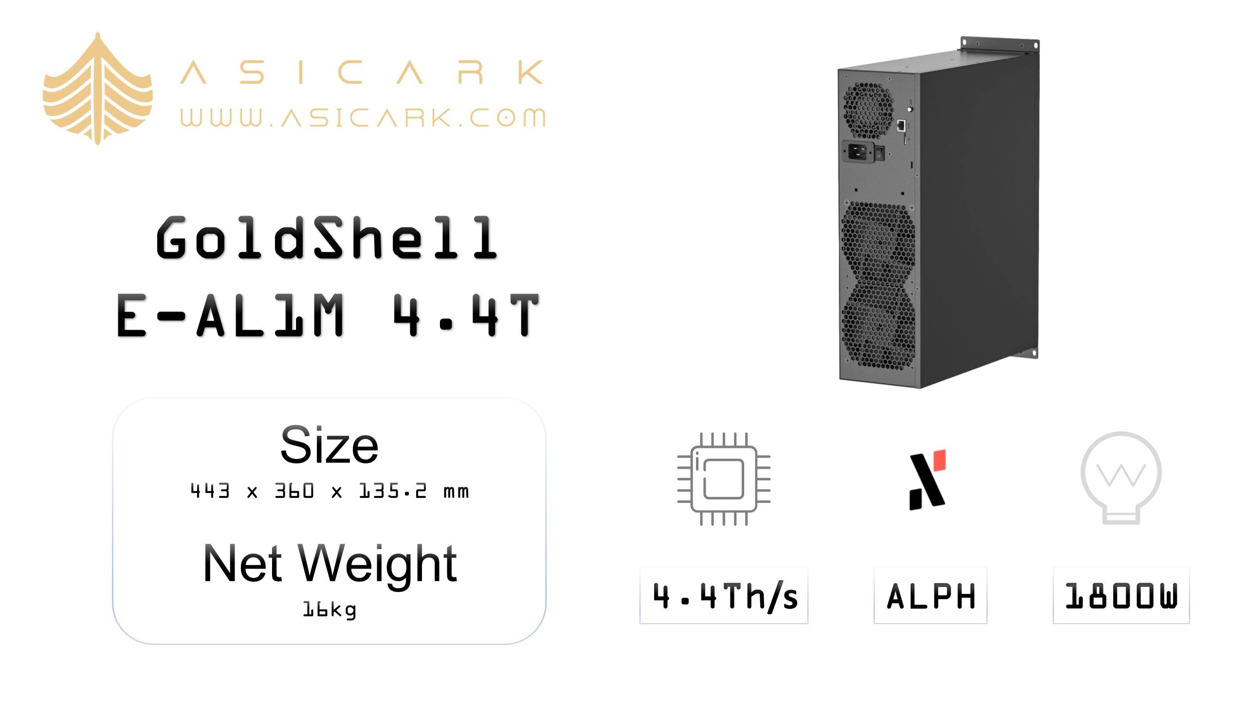 Goldshell Blake3 E-al1m 4.4t Alph Miner $5890 - Wholesale China Goldshell at Factory Prices from ...