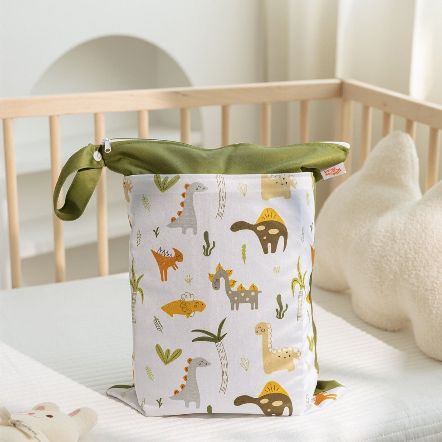 Waterproof Wet Dry Bags For Baby Cloth Diapers Washable Travel Double ...