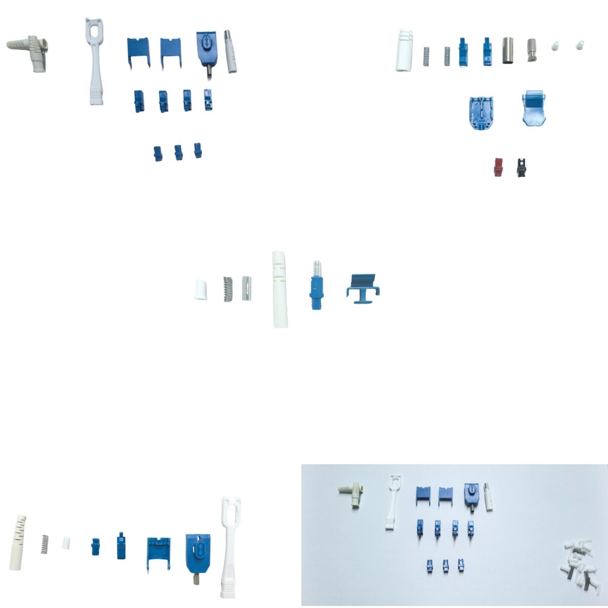 Ftth Connector Parts Sc Lc Upc Apc Connector Kit Bulk Spare Fiber Optic ...