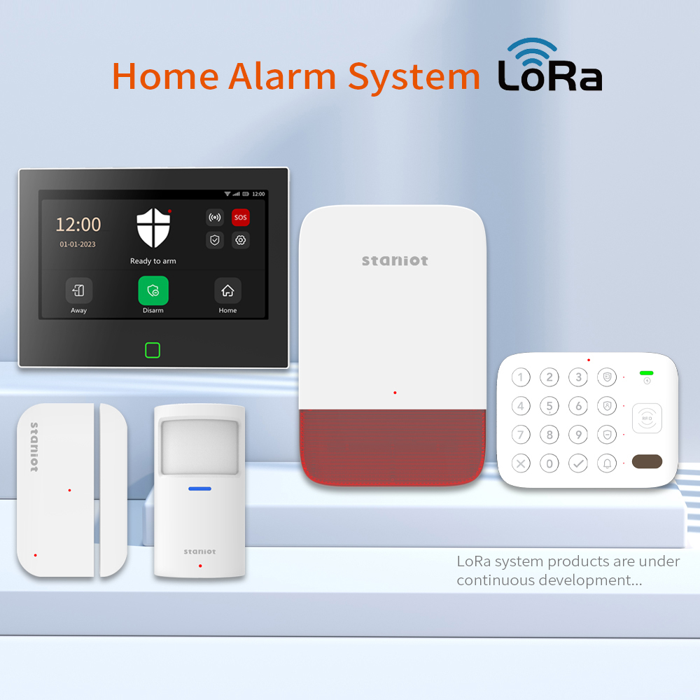 Staniot Lora Version Home Alarm System 7'' Hd Touch Screen Wifi+4g ...