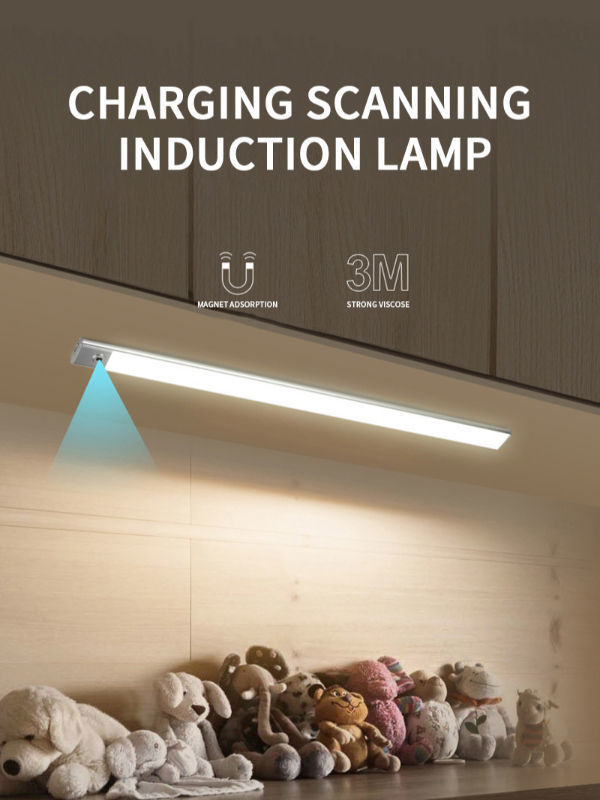 Cabinet Lights Dc 5v Usb Rechargeable Led Motion Sensor For Wardrobes Bookcases, Cabinet Light ...