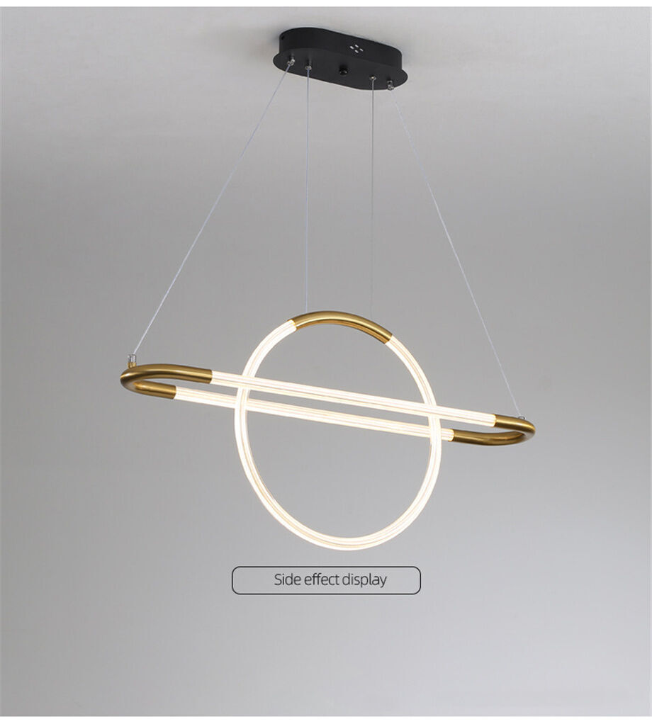 Modern Creative Home Ring Circle Kitchen Dining Led Pendant Lighting ...