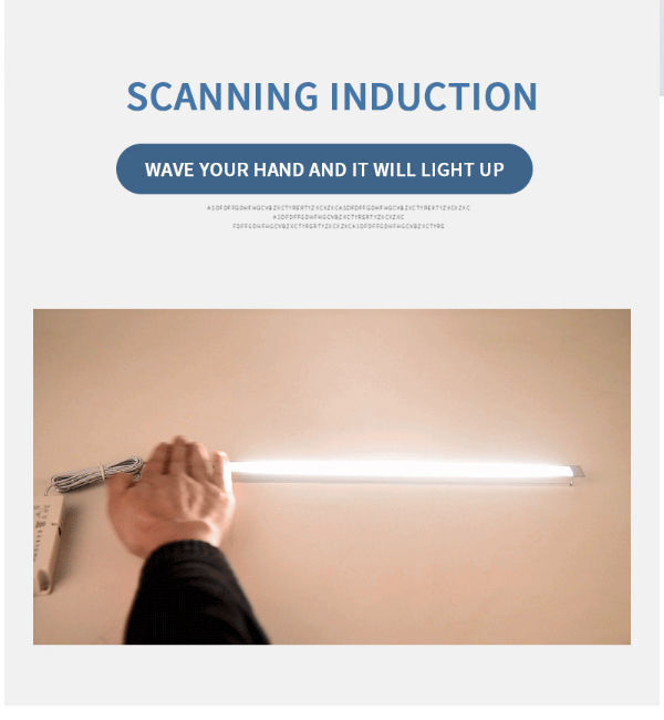 Cabinet Light Dc12v 120pcs Rectangle Led Wardrobe Induction Lamp Motion ...