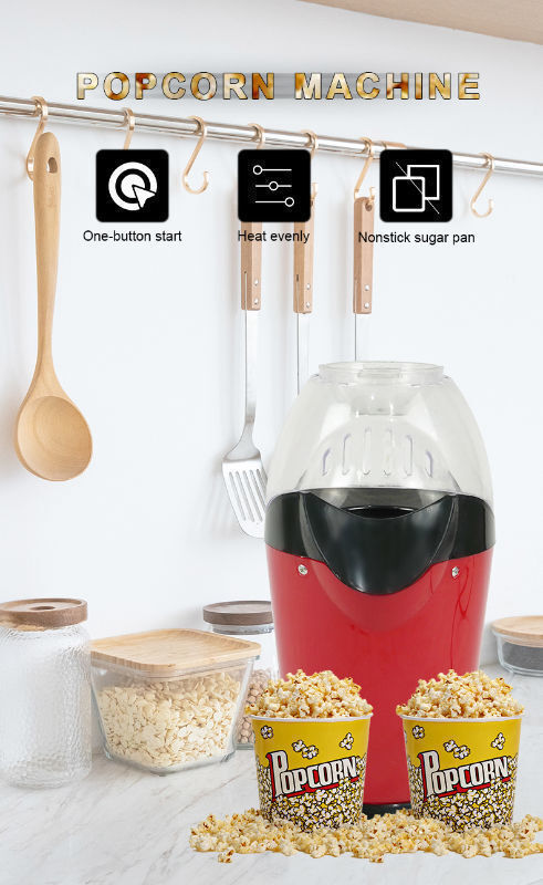Hot 220v Electric Portable Electric Mini Hot Air Popcorn Maker Machine ...