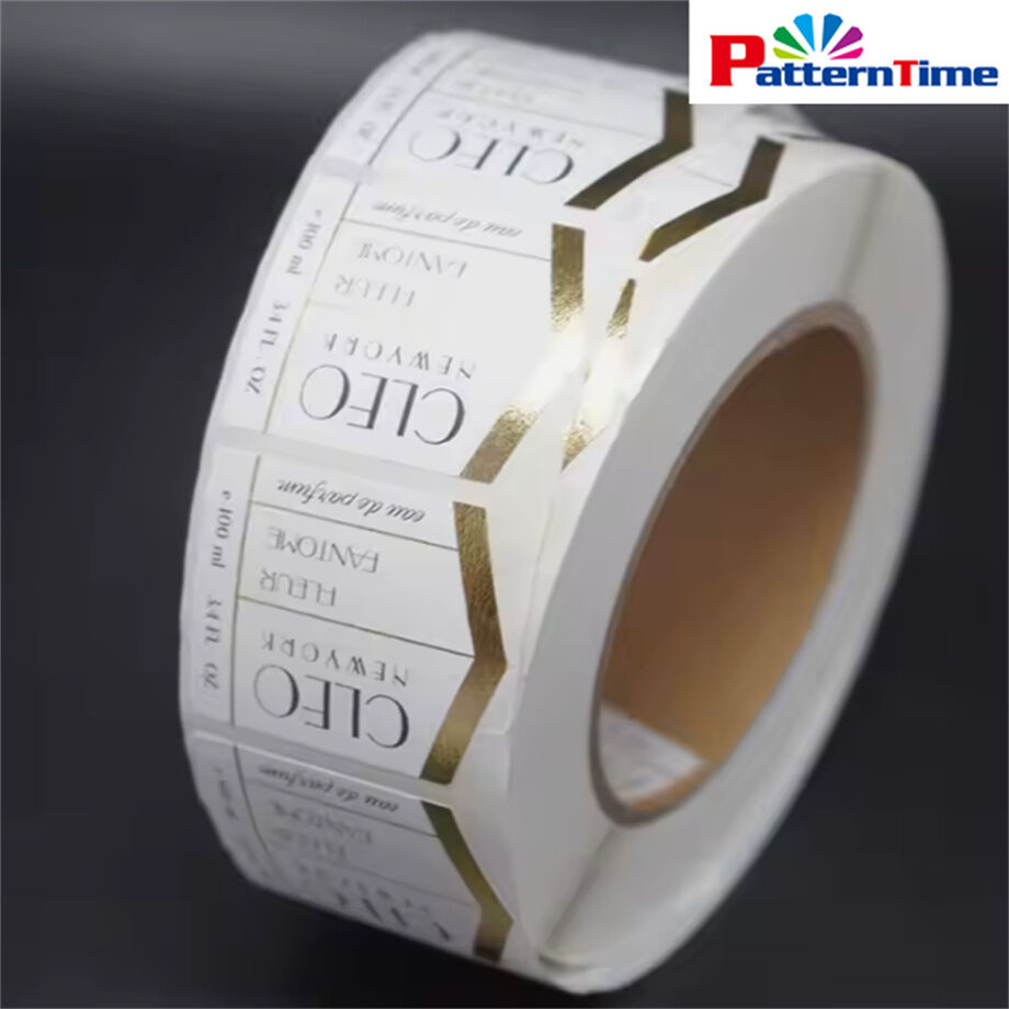 Factory Price Custom Textured Paper Luxury Gold Foil Stickers Private ...